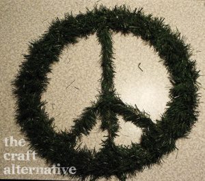 How to Make a Peace Symbol Wreath - The Craft Alternative